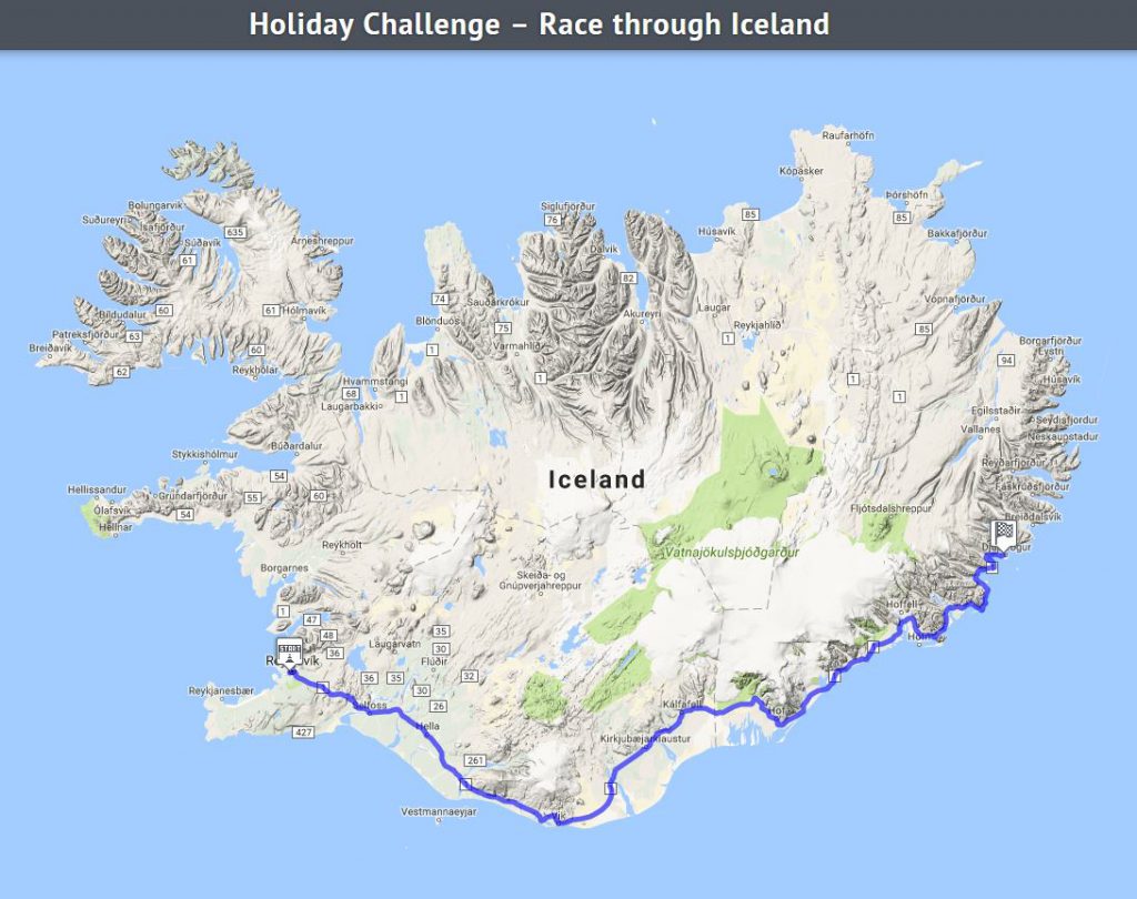 iceland-race-map - Eat Smart, Move More, Weigh Less